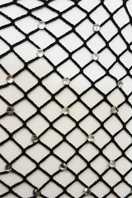 Diamante Fishnet Tights - Unistylez.com